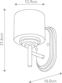 Nástěnné světlo do koupelny Elstead MALIBU chrom 1×G9