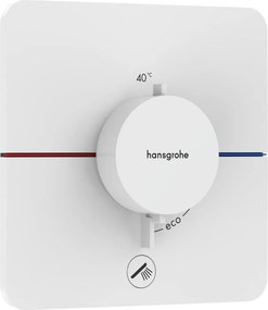 Hansgrohe ShowerSelect Comfort Q, termostat pod omítku pro 1 spotřebič a další výtok, bílá matná, HAN-15589700