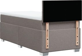 Box spring postel s matrací taupe 90x200 cm textil 3285775