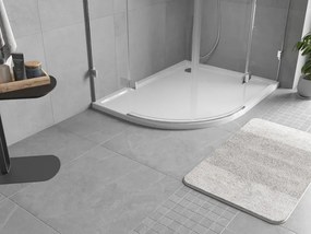 Mexen Flow sprchová vanička půlkruhová asymetrická slim pravá 100 x 90 cm, bílý lesk - 46Q109010R