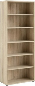 Skříň Modulo 89 x 40 x 221,5 cm, dveře dřevo, dub sonoma / bílá