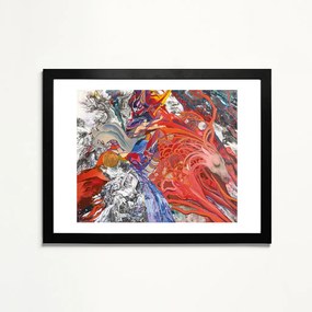 Yulia Novikova | Kůň oheň Rám: Černý, Velikost: 20 x 30 cm