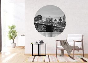 Samolepící vliesová fototapeta na zed' Výhled na Brooklynský Most | 140 x 140 cm | DCR3308