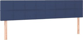 Box spring postel s matrací a LED modrá 180x200 cm textil 3133739