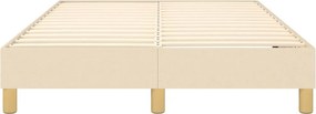 Rám postele s boxspringem krémový 120 x 200 cm textil 3120603