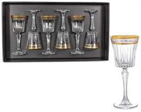 BOHEMIA PRESTIGE DORATO SKLENICE NA VÍNO 230ML SADA 6 KS