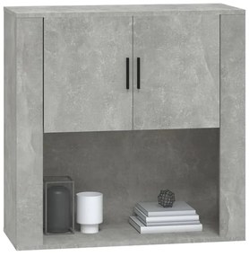 Nástěnná skříňka betonově šedá 80 x 33 x 80 cm kompozitní dřevo - Default Title