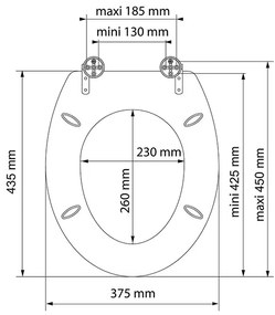 Eisl / Schüette Eisl WC sedátko Balance MDF SoftClose