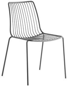 OnaDnes -20% Pedrali Antracitově šedá kovová zahradní židle Nolita 3651