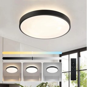 Brilagi - LED Stmívat. svítidlo GLASS POOL DOUBLE LED/48W/230V 40 cm černá + DO