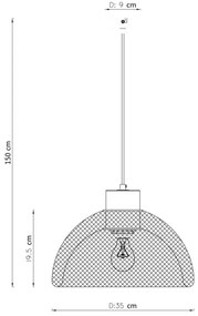 Globo 15393 - Lustr na lanku VITIANO 1xE27/60W/230V