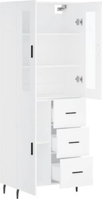 Skříň highboard bílá 69,5 x 34 x 180 cm kompozitní dřevo 3198481