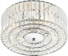 Křišťálová stropní svítidlo Errol ERR5250 Dar Lighting glamour kulatá chromová