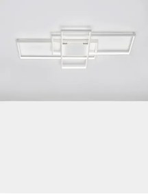 Designové stropní svítidlo Clea bílé s dálkovým ovládáním