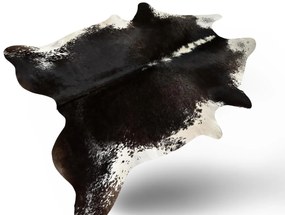 Dekorační hovězí kůže 3,5 m2 černobílá sůl a pepř 455 3,0 - 3,9 m2