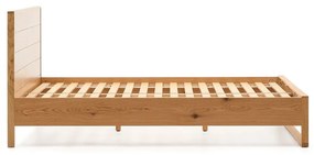 Dvoulůžková postel z dubového dřeva s roštem 180x200 cm v přírodní barvě Alguema – Kave Home