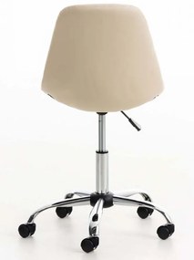 Bhm germany Kancelářská židle Emil, syntetická kůže, krémová