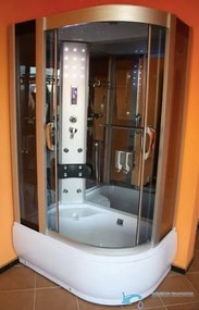 Nástěnná termostatická vanová baterie EYN NTA1631 s víceproudovou ruční sprchou, matná černá