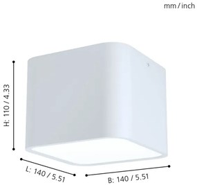 Eglo 99281 - Stropní svítidlo GRIMASOLA 1xE27/28W/230V
