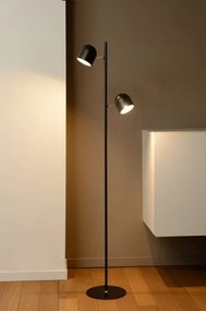 Stojací černá bodová lampa se stmívačem Laurence Fill Nero