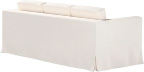 Potah na pohovku IKEA  Karlanda 3-místná nerozkládací, dlouhý barva béžová látka pletený vzor