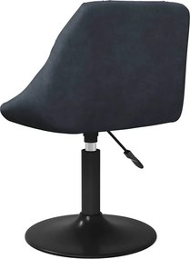 Otočné jídelní židle 2 ks tmavě šedé samet 335328