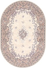 Oválný koberec Agnella Isfahan Dafne Alabastrový Rozměr: 120x170 cm