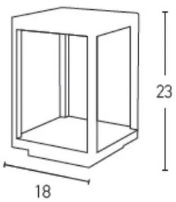 Zambelis E203 - LED Venkovní lampa LED/7W/230V IP54 antracit