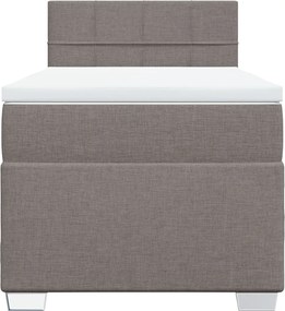 Box spring postel s matrací taupe 90x190 cm textil 3285747
