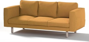 Potah na pohovku IKEA Norsborg 3-místná barva žlutá látka pletený vzor