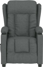 Elektrické polohovací křeslo tmavě šedé textil 3098778