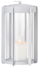 Světle šedá LED lucerna na USB (výška 25 cm) Firefly – Zone