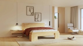 Postel Purtex Kona Rozměr: 160x200 cm, Materiál: Buk, Moření: buk lakovaný