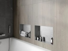 Mexen X-Wall-NR nástěnná police bez límce 45 x 30 cm, inox - 1911453010
