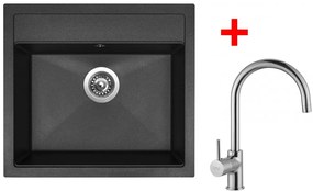 Sinks SOLO 560 Granblack+VITALIA SO56030VICL