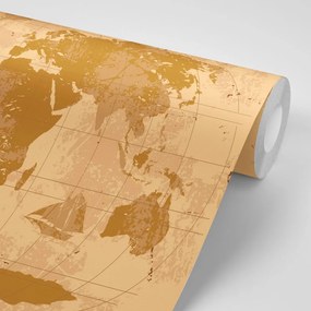 Samolepící tapeta rustikální mapa světa