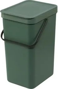 Brabantia Sort  Go Odpadkový koš 16 L tmavě zelená / s rukojetí / 22 x