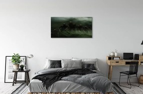 Obrazy na plátně Zombie mraky 125x50 cm