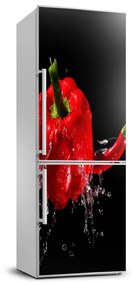 Wallmuralia Nálepka na ledničku samolepící Dvě papriky 60x180 cm