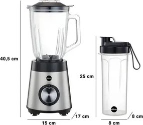 Eldom BK7S Stalo černá / Stolní mixér / 1000 W / 2 l / drcení ledu