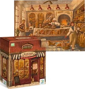 DODO Puzzle Obchůdky: Pekárna / 300 dílků / 39 x 28 cm