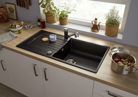 Blanco Zia XL 6 S, silgranitový dřez 1000x500x190 mm, 1-komorový, šedá vulkán, BLA-527400