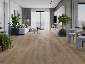 Mexen Palermo vzorek SPC vinylových panelů 6,5 mm, podložka IXPE 1,5 mm, 4 V-drážka, Dub - F1025-S