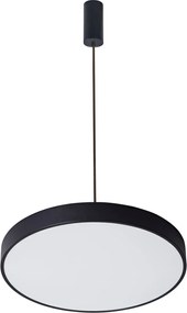 Závěsná Led lampa Italux Orbital 30W moderní černá kulatá
