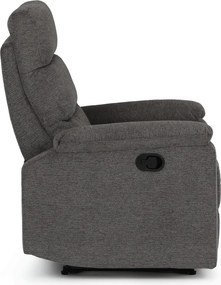 Sedací souprava, polohovací, šedá, látka, ASD-C5980 GREY2