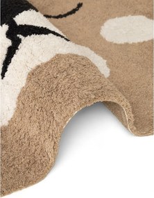 Světle hnědý pratelný/ručně tkaný bavlněný dětský koberec 93x120 cm Snuggle Bea – Hanse Home