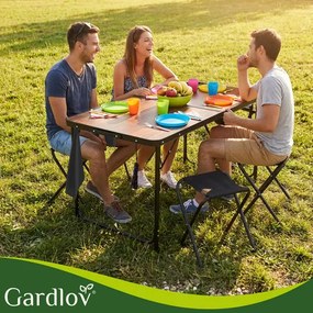 Skládací zahradní stůl Gardlov + 4 židle