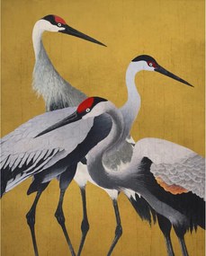 Komar Vliesová fototapeta Yellow Cranes 200 x 250 cm