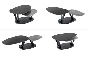 Massive home | Konferenční stolek MOVEMENT GREY 160 CM keramika otočný