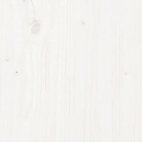 Knihovna / dělicí stěna bílá 60 x 30 x 71,5 cm masivní borovice